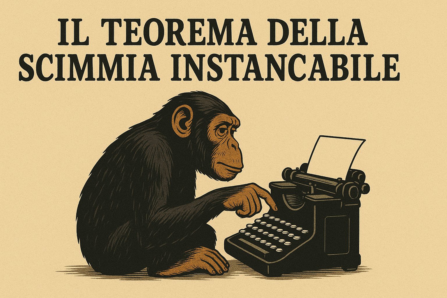 Una scimmia instancabile che schiaccia tasti a caso può veramente ...