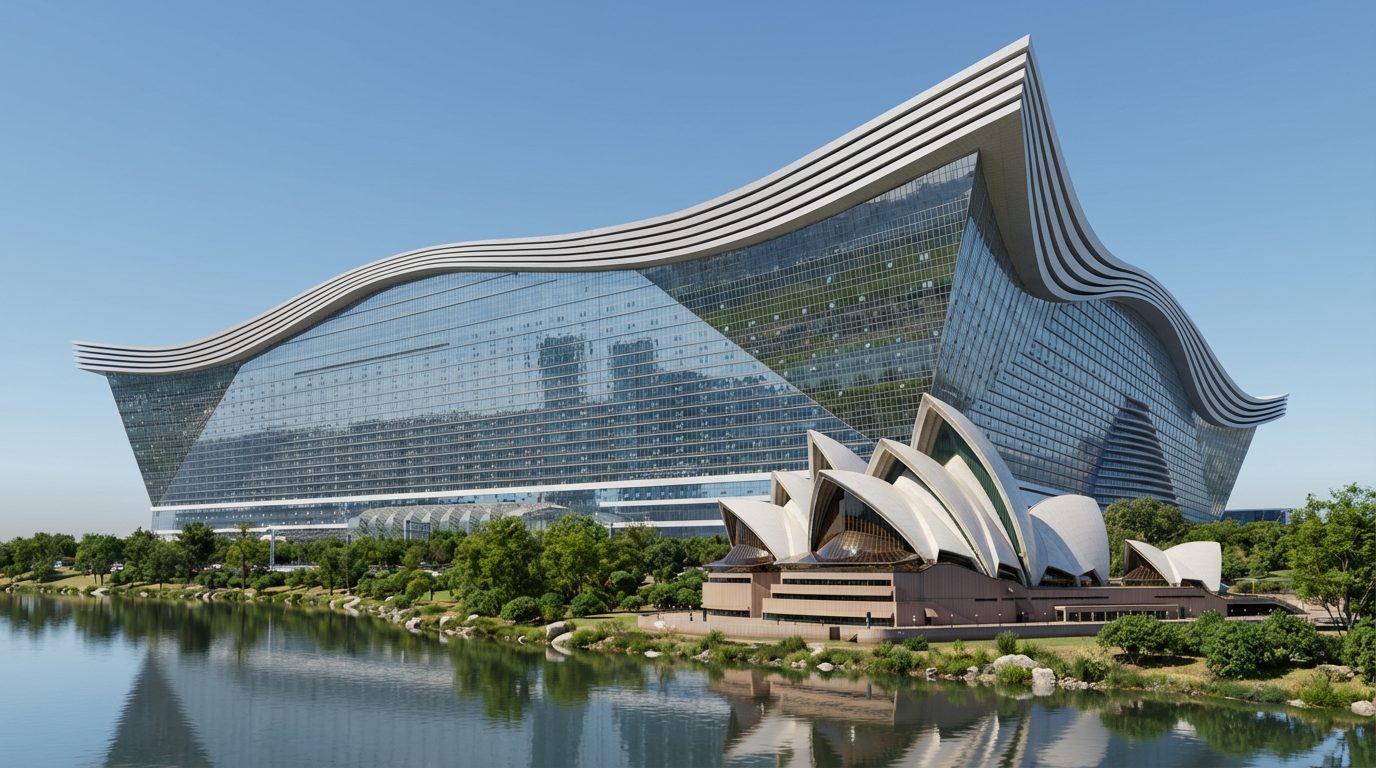 Il New Century Global Center è l'edificio più grande al mondo: ha una ...