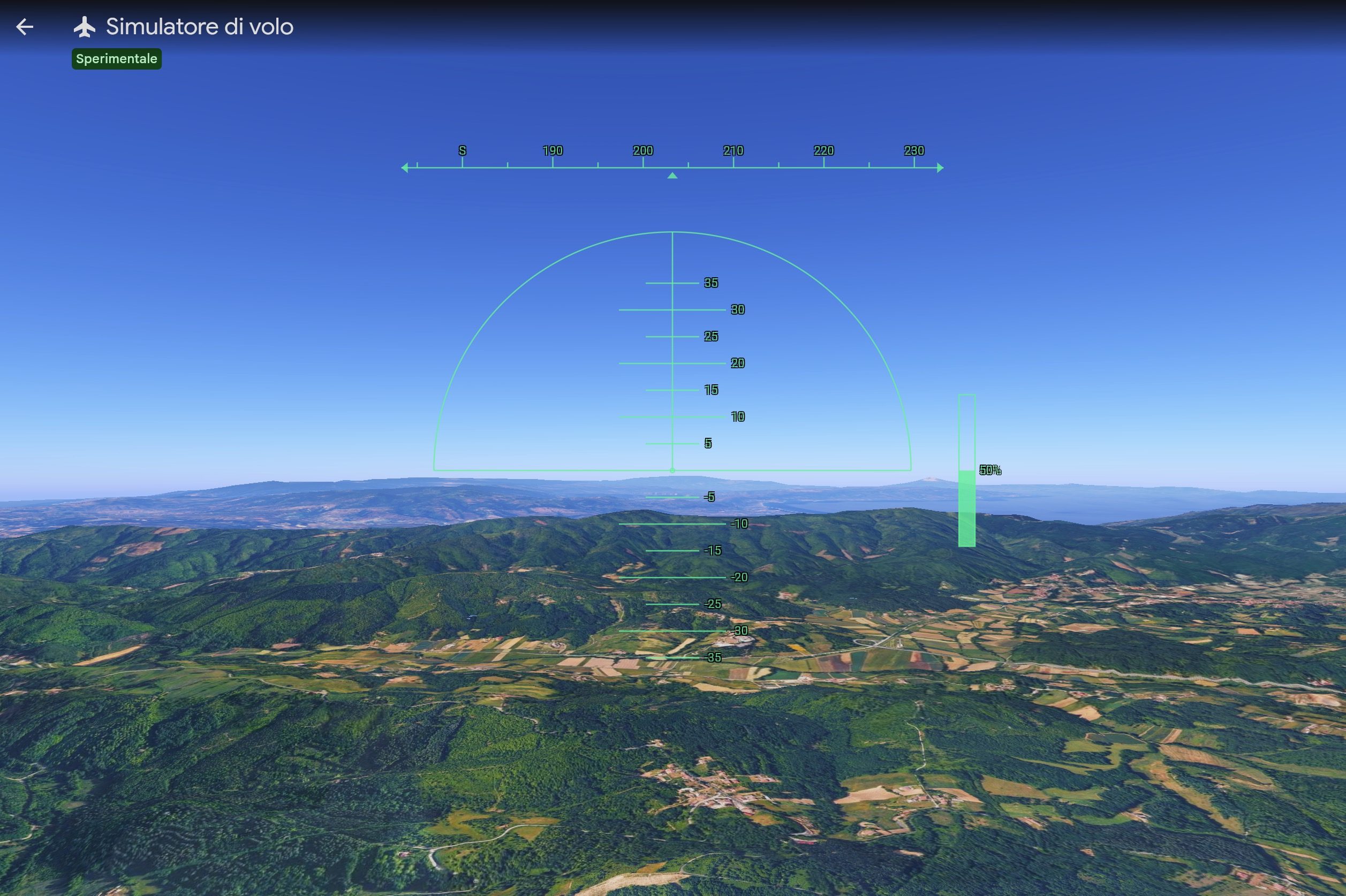 Su Google Earth è disponibile un simulatore di volo per viaggiare sul ...